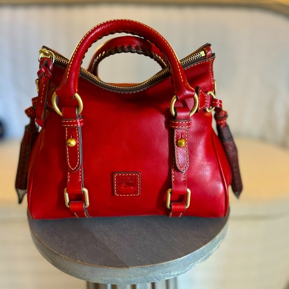 Dooney & Bourke | Bags | Dooney Bourke Florentine Micro Satchel In Red ...